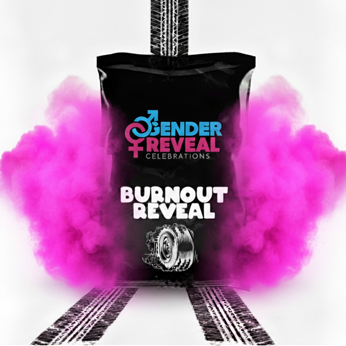 Pink Gender Reveal Burnout Powder | It’s a Girl Burnout Kit | Gender ...