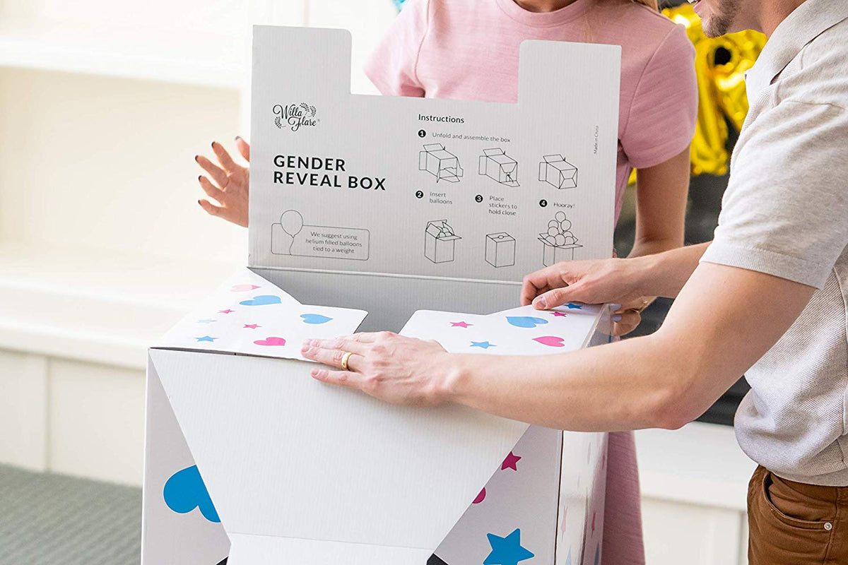 Gender Reveal Box - Balloon Box For Gender Reveal Party | Gender Reveal ...