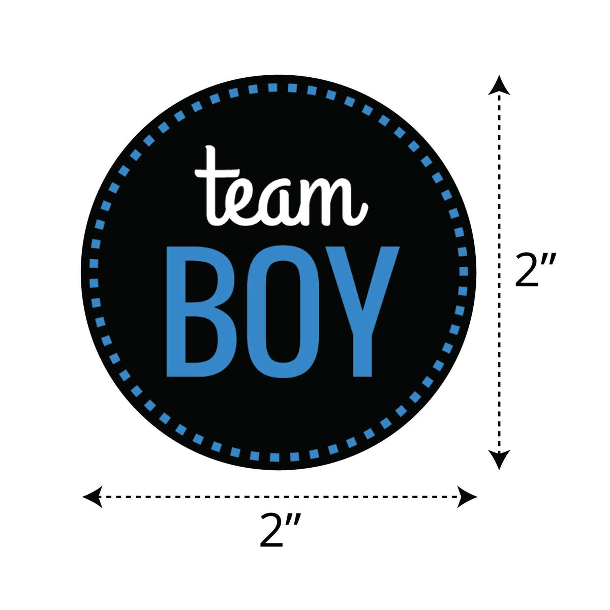 Team Boy Team Girl Stickers | Gender Reveal Celebrations